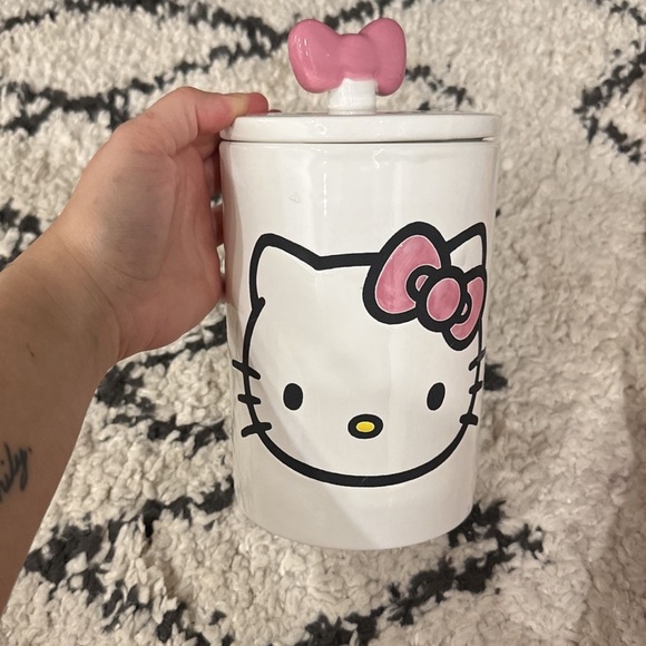 Hello Kitty | Kitchen | Hello Kitty Ceramic Jar With Pink Bow | Poshmark